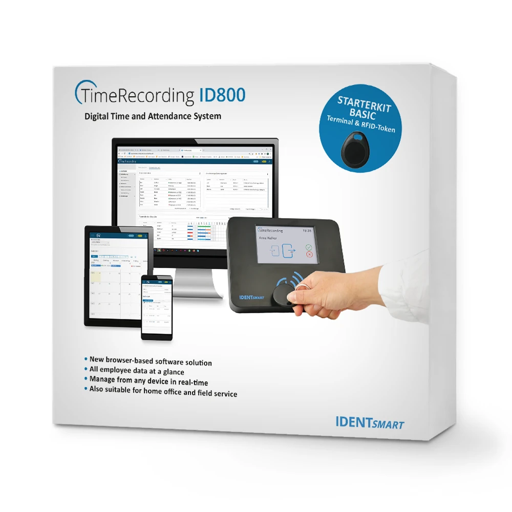 Modern employee time clocks for simple time tracking